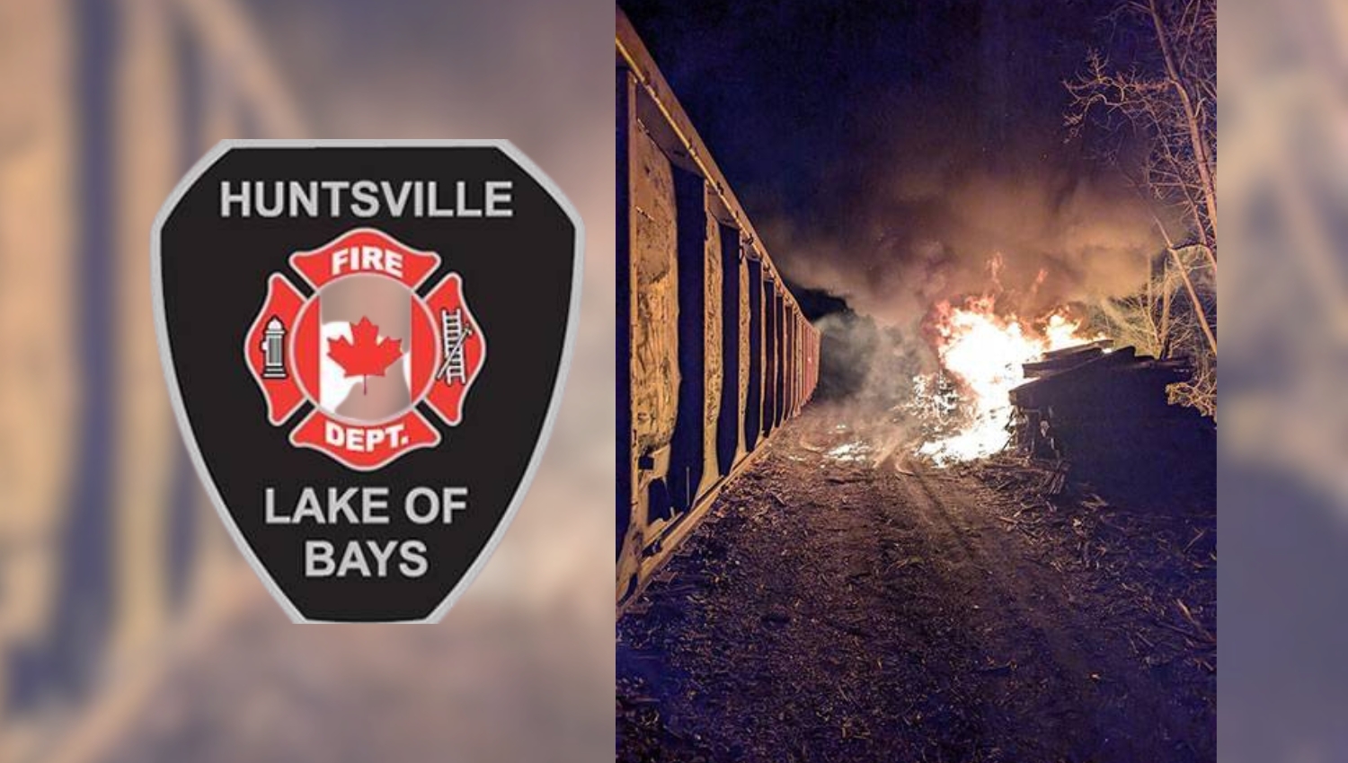 Hunsville/Lake of Bays Fire Dept. Investigating Blaze Near Train Tracks ...